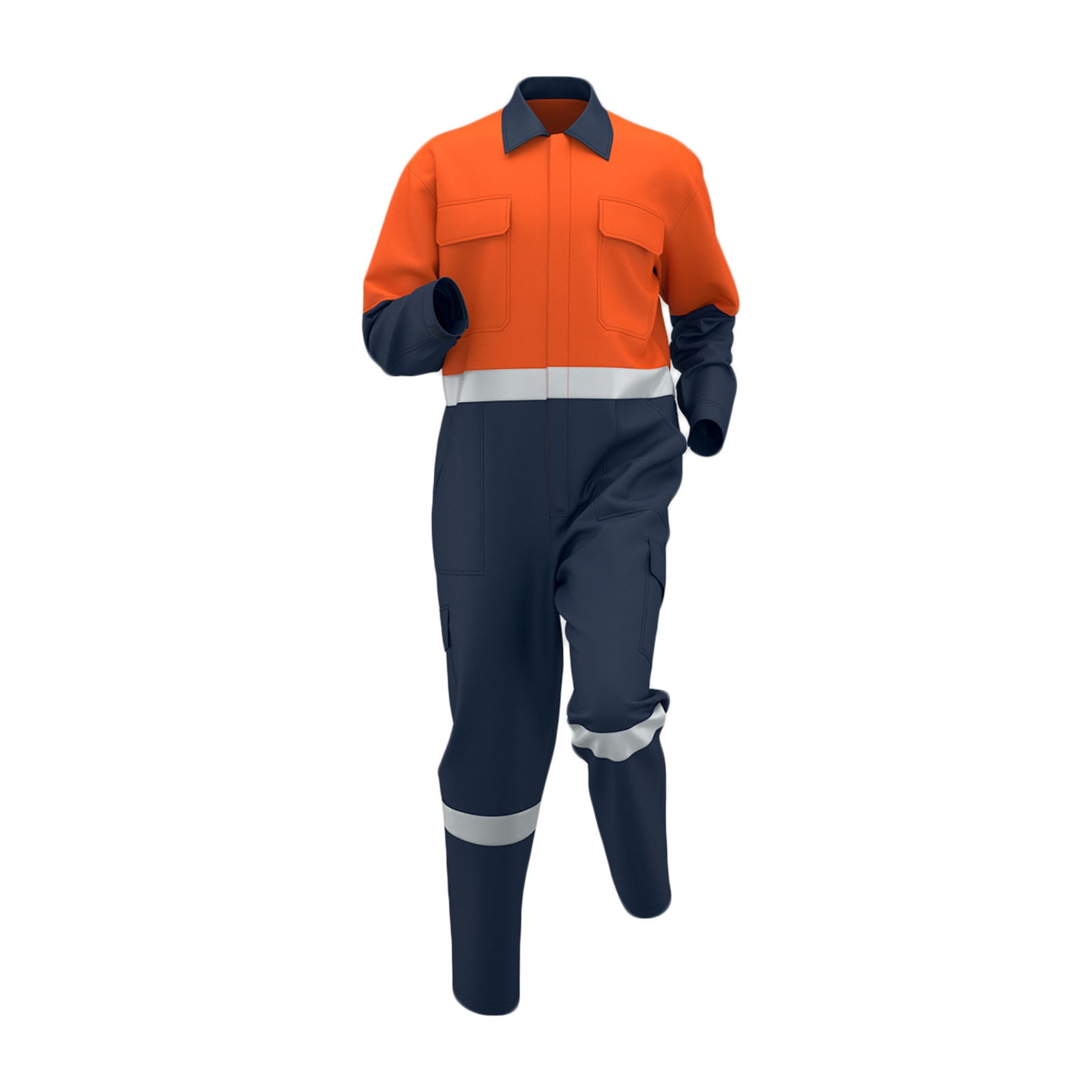 Burnt Orange Work Match Brunch Uniform Zip Up Sets for Man Fall Summer ...