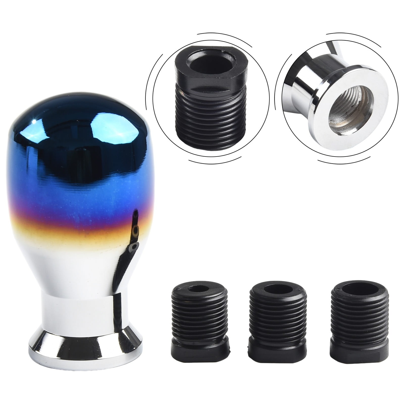 Burnt Titanium Finish Fit Drop Shape Shift Knob Good For Most Cars ...