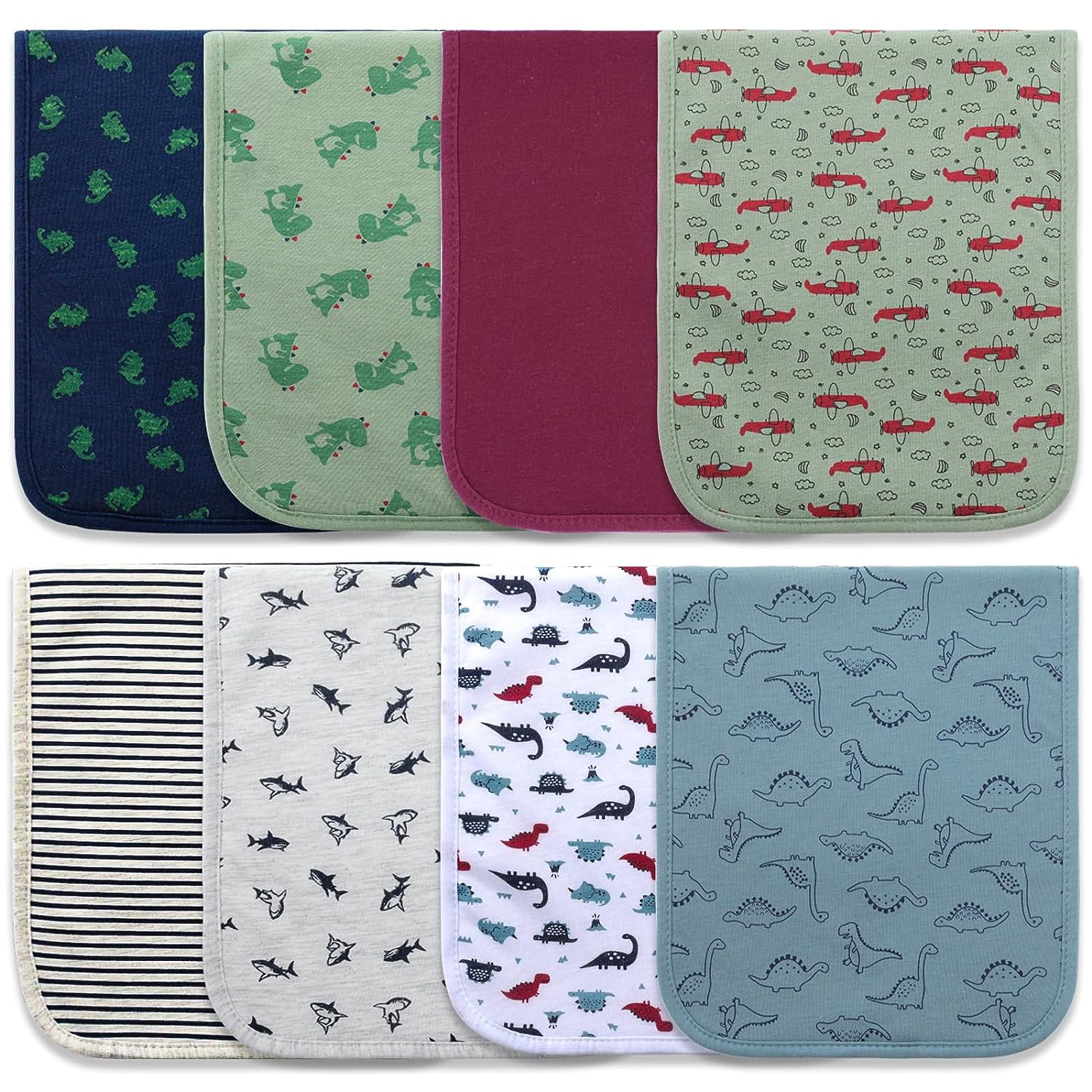 Burp Cloths for Baby Boy Organic Cotton Large Burp Clothes Extra ...