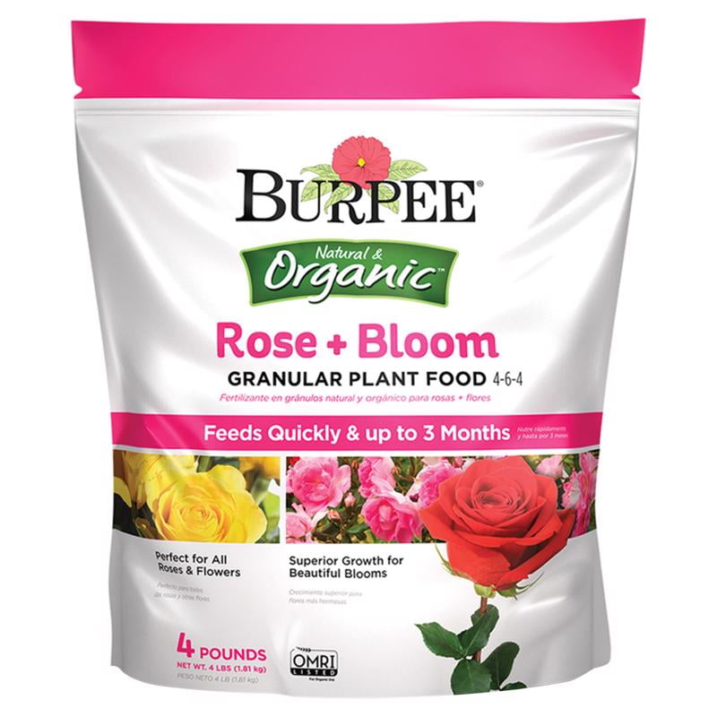Burpee 99949 Organic Rose and Bloom Granular Plant Food, 4 lb - Walmart.com