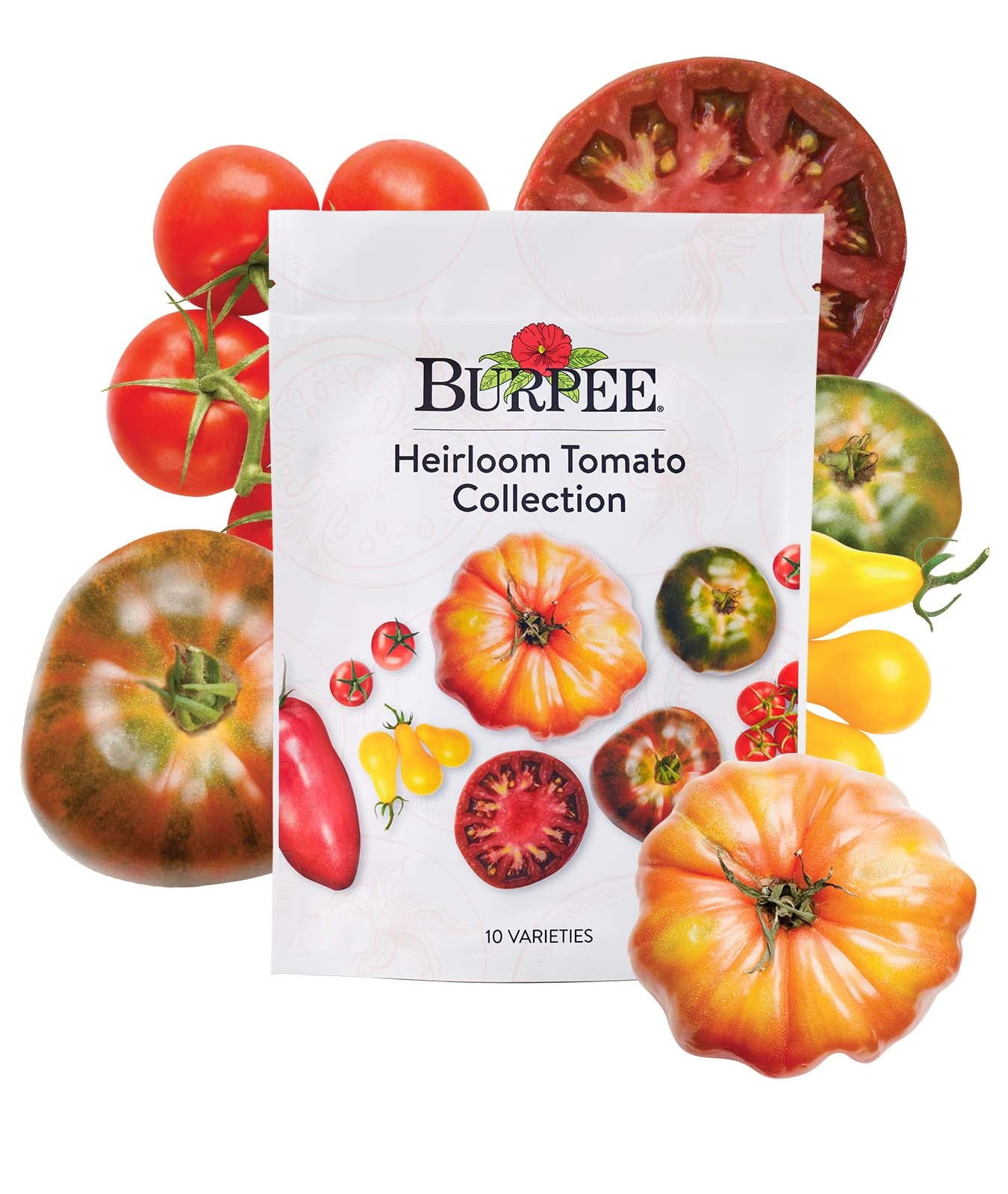 Burpee Heirloom Favorites Tomato Seed Collection, 10 Packets of Annual ...