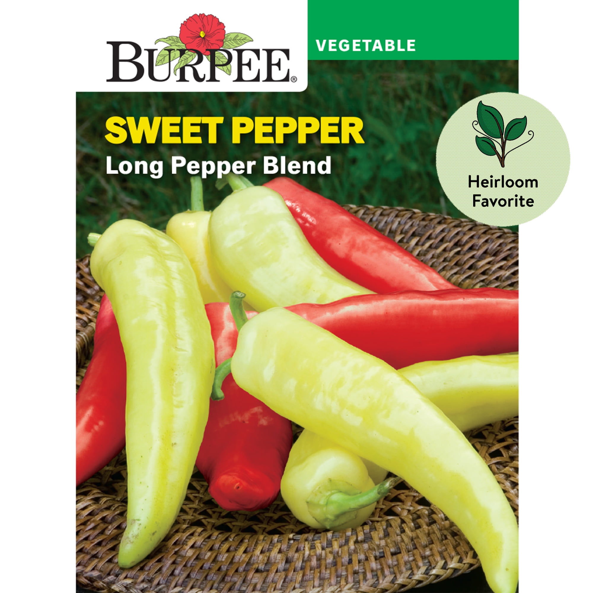 Burpee Long Pepper Blend Sweet Pepper Vegetable Seed, 1-Pack - Walmart.com