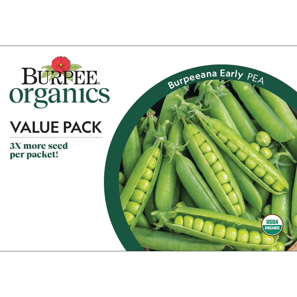 Burpee Organic Burpeeana Early Pea Vegetable Seed, Annual Lifecycle ...