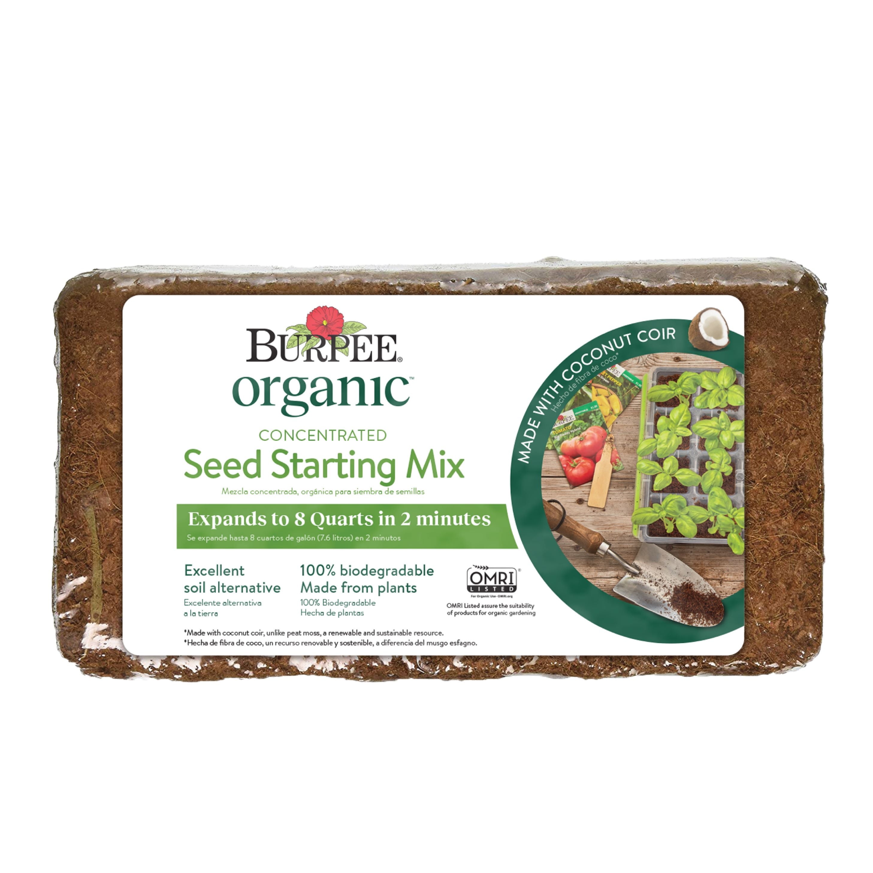 Burpee Organic Concentrated Seed Starting Mix 8qt - Walmart Business ...
