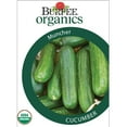 Burpee Organic Muncher Cucumber Seed, Annual Vegetable, Full Sun ...