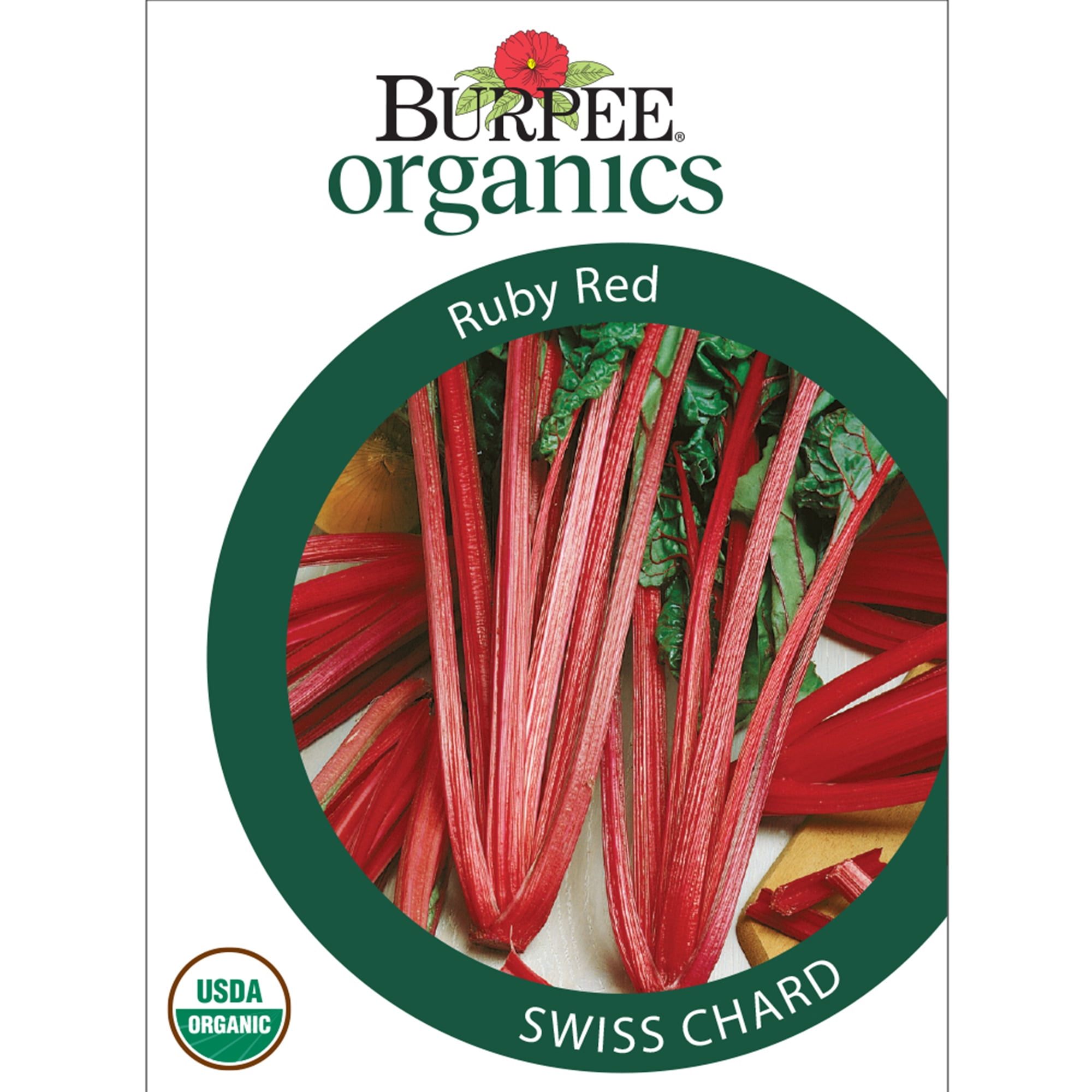 Burpee Organic Ruby Red Swiss Chard Vegetable Seed, 1-Pack - Walmart.com