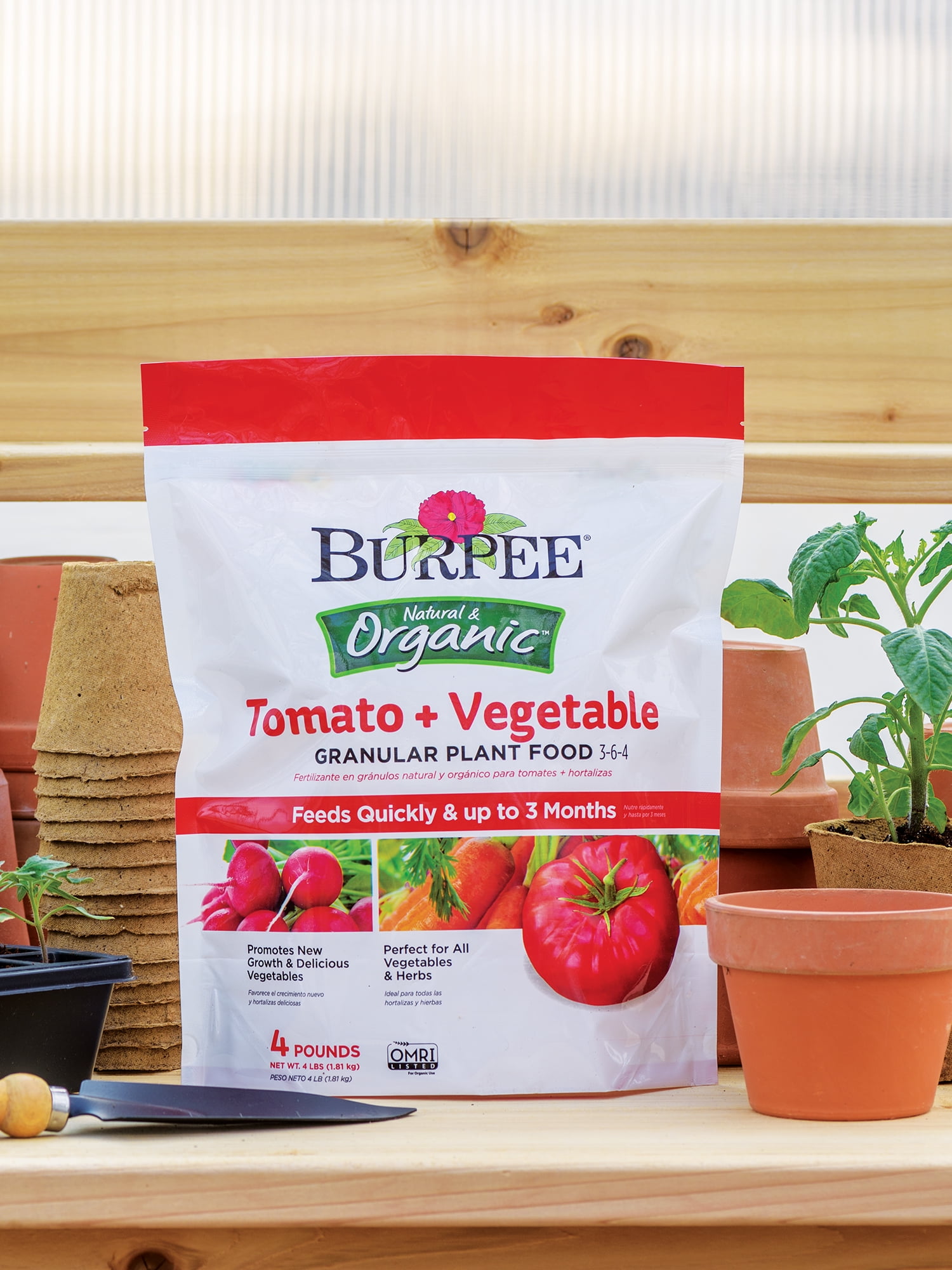 Burpee Organic Tomato + Vegetable Granular Plant Food 3-6-4 - Walmart.com