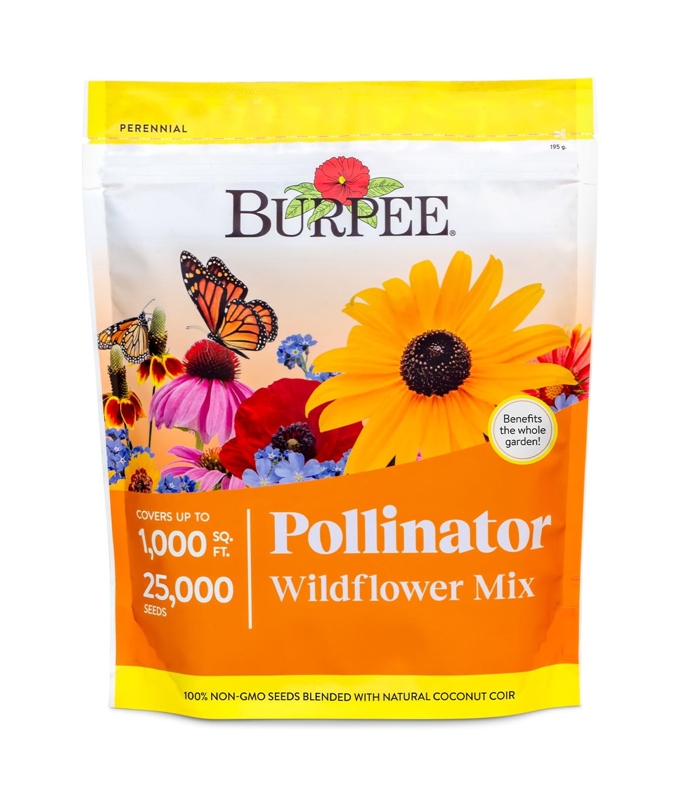 Burpee Wildflower 25,000 FEV6 Bulk, 1 Bag, 18 Varieties of Non-GMO ...