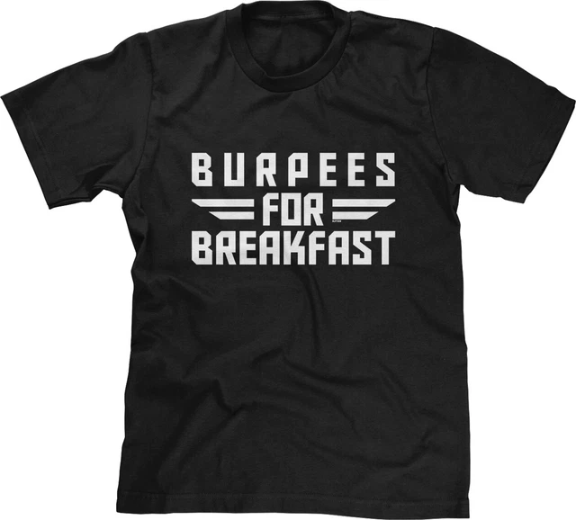 Burpees For Breakfast Workout Gym Exercise Saying Inspirational Quote ...