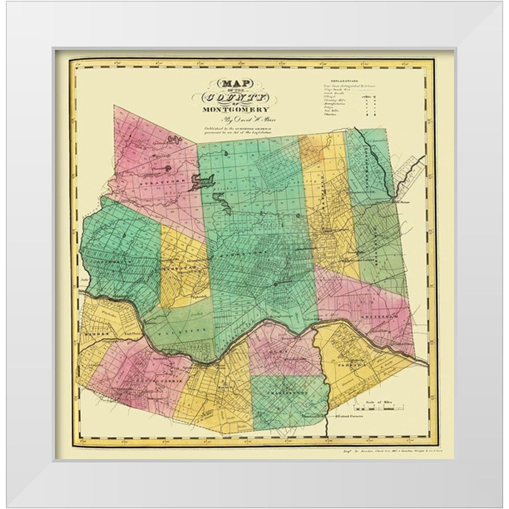 Burr 12x12 White Modern Wood Framed Museum Art Print Titled ...