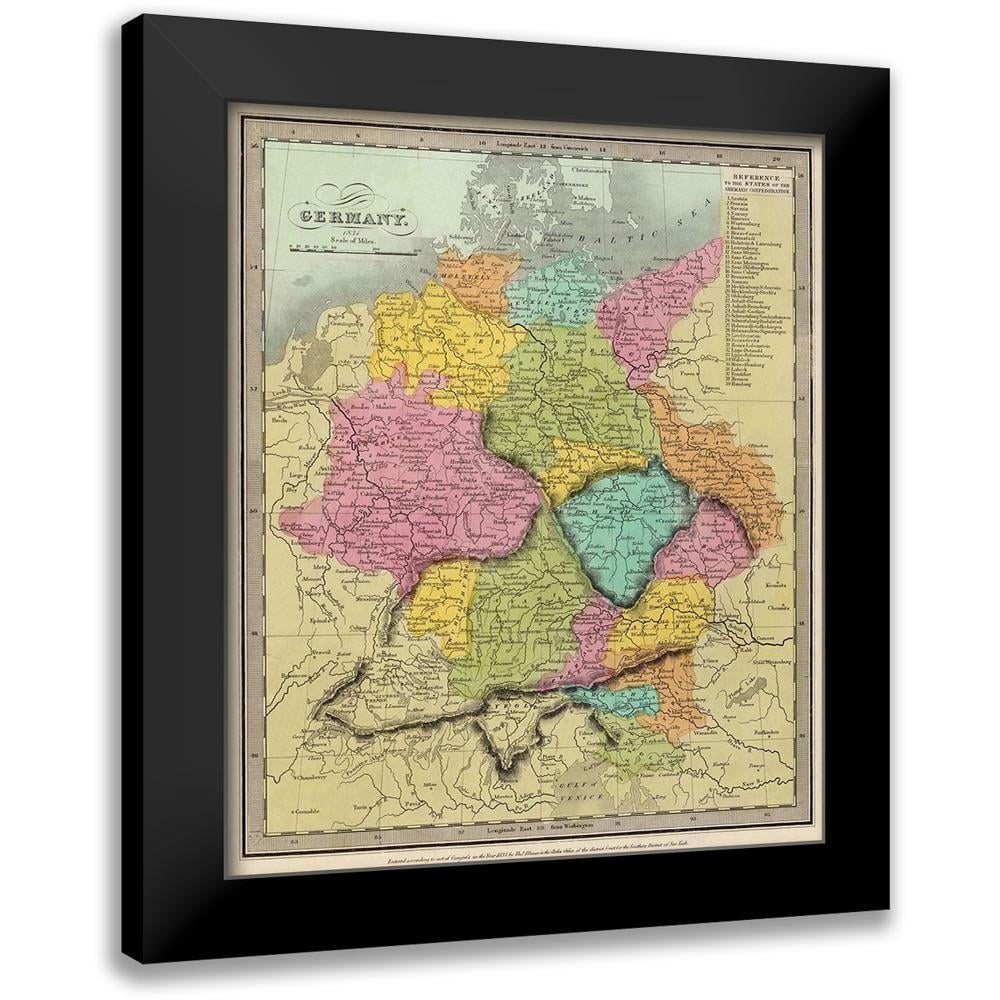 Burr 12x14 Black Modern Framed Museum Art Print Titled - Germany - Burr ...