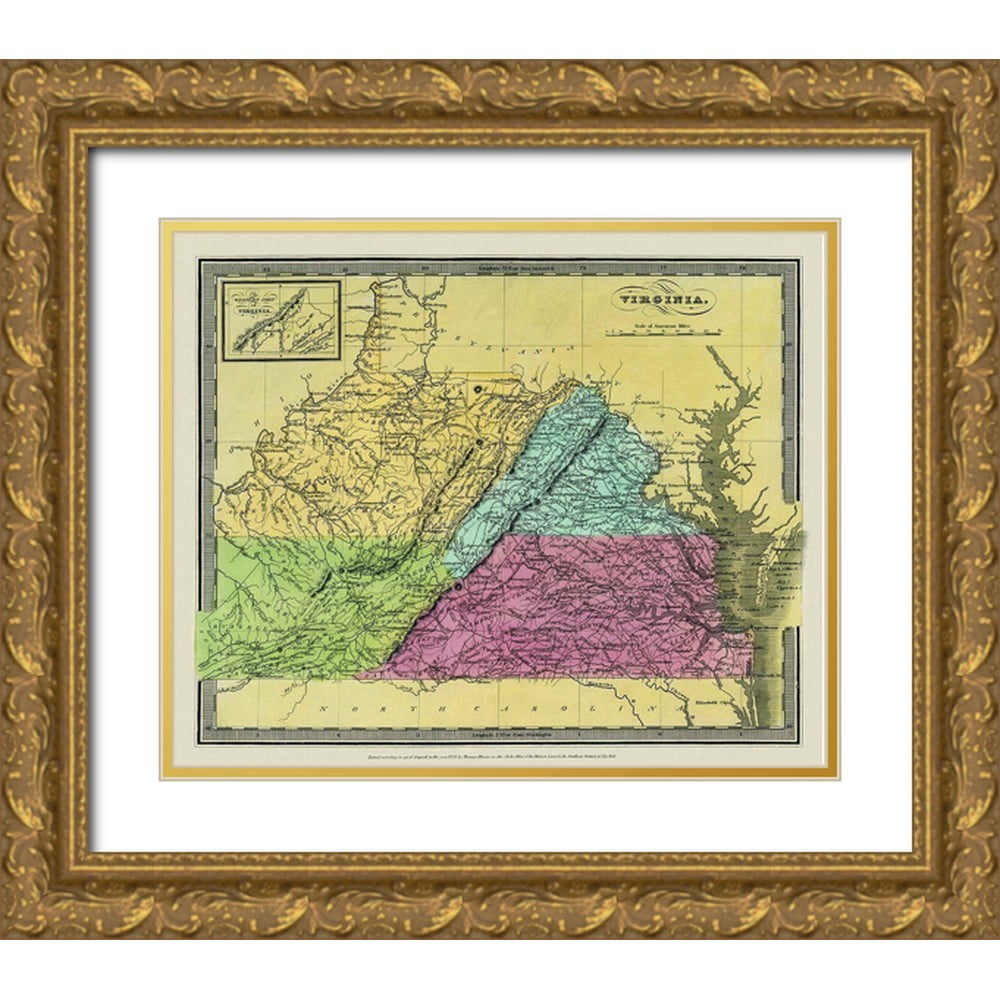Burr 17x15 Gold Ornate Wood Framed with Double Matting Museum Art Print ...