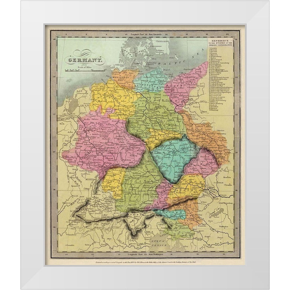 Burr 20x23 White Modern Wood Framed Museum Art Print Titled - Germany ...