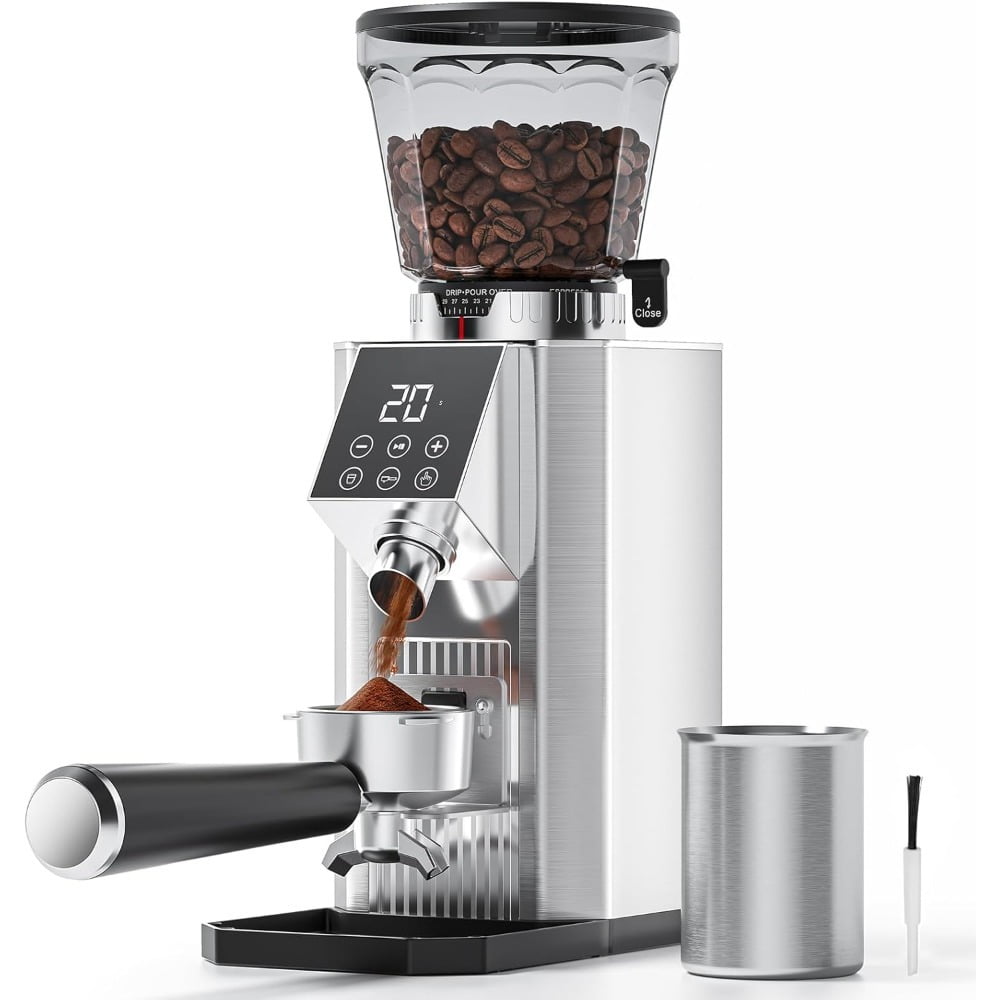 Burr Coffee Bean Grinder for Home Use with 45 Precise Grinding Settings ...