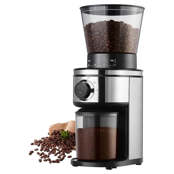 Burr Coffee Grinder, Electric Conical Coffee Bean Grinder With 30 ...