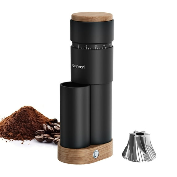 Burr Coffee Grinder,Wirsh Portable Electric Grinder Geimori T38 Plus ...