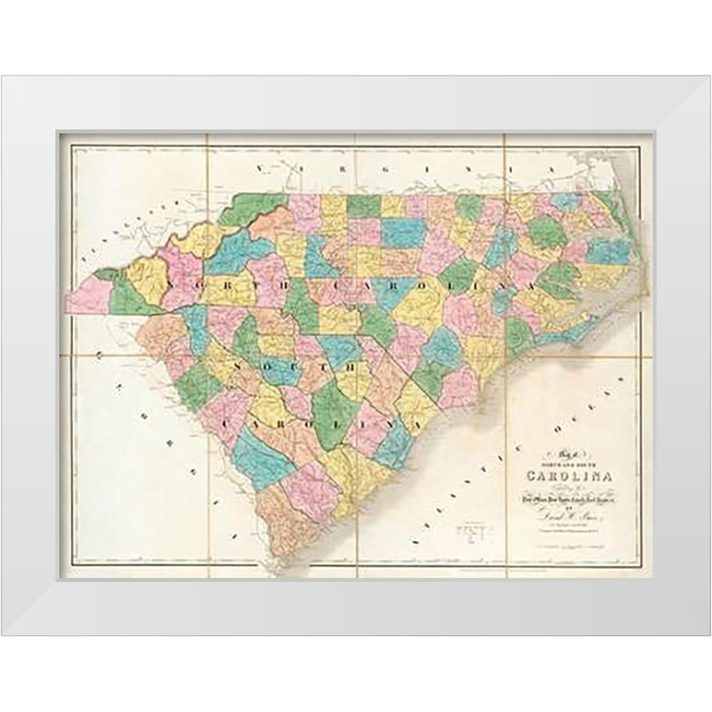 Burr, David 14x12 White Modern Wood Framed Museum Art Print Titled ...