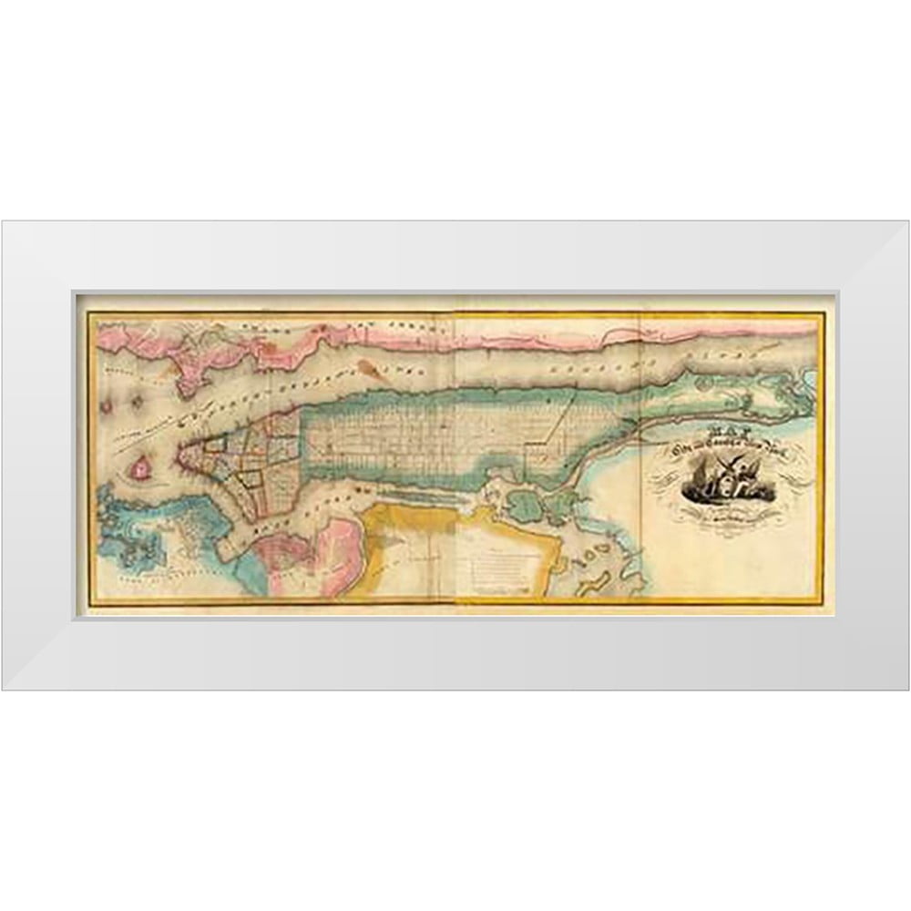 Burr, David 24x12 White Modern Wood Framed Museum Art Print Titled ...