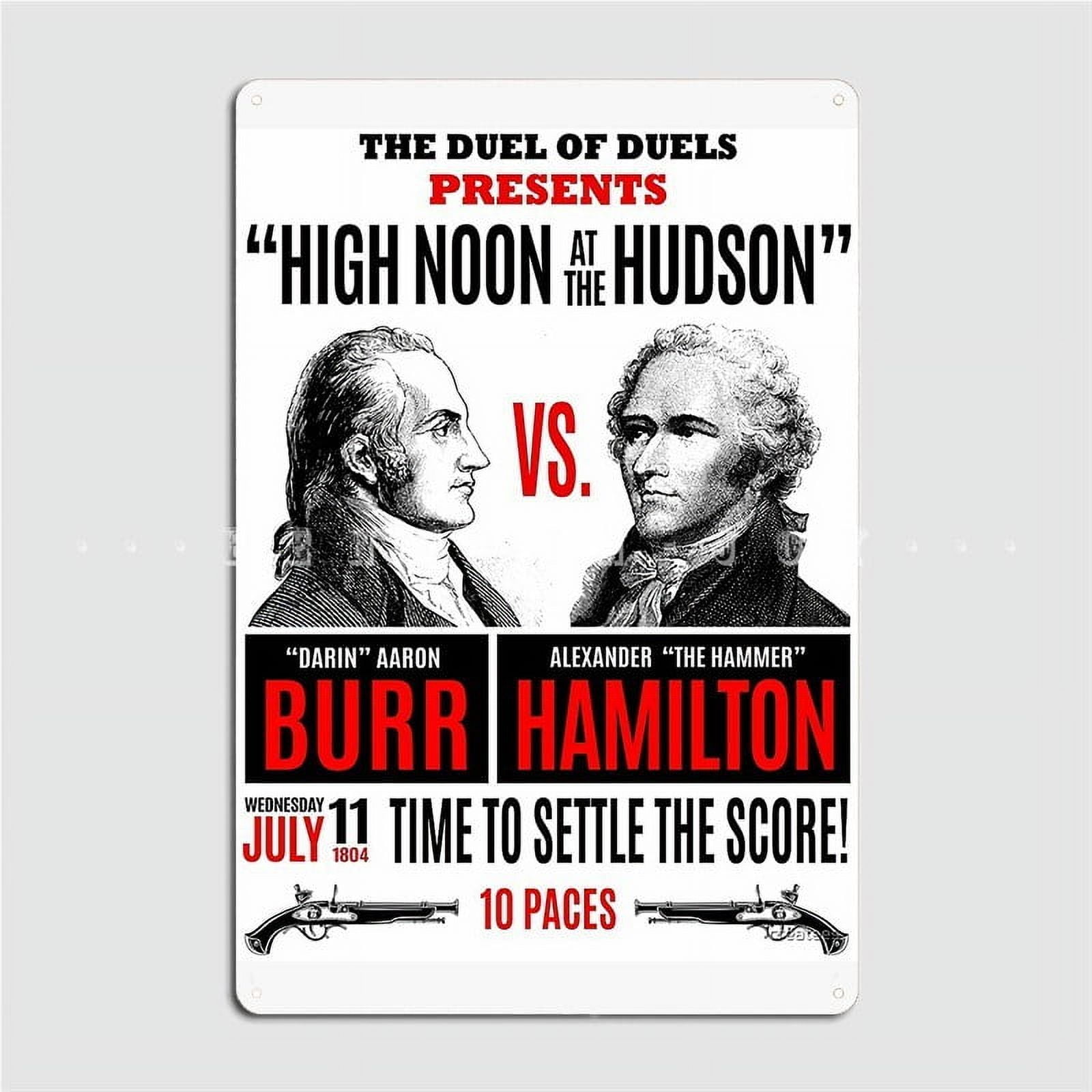 Burr Vs Hamiltons History Metal Plaque Poster Plaques Living Room Wall ...