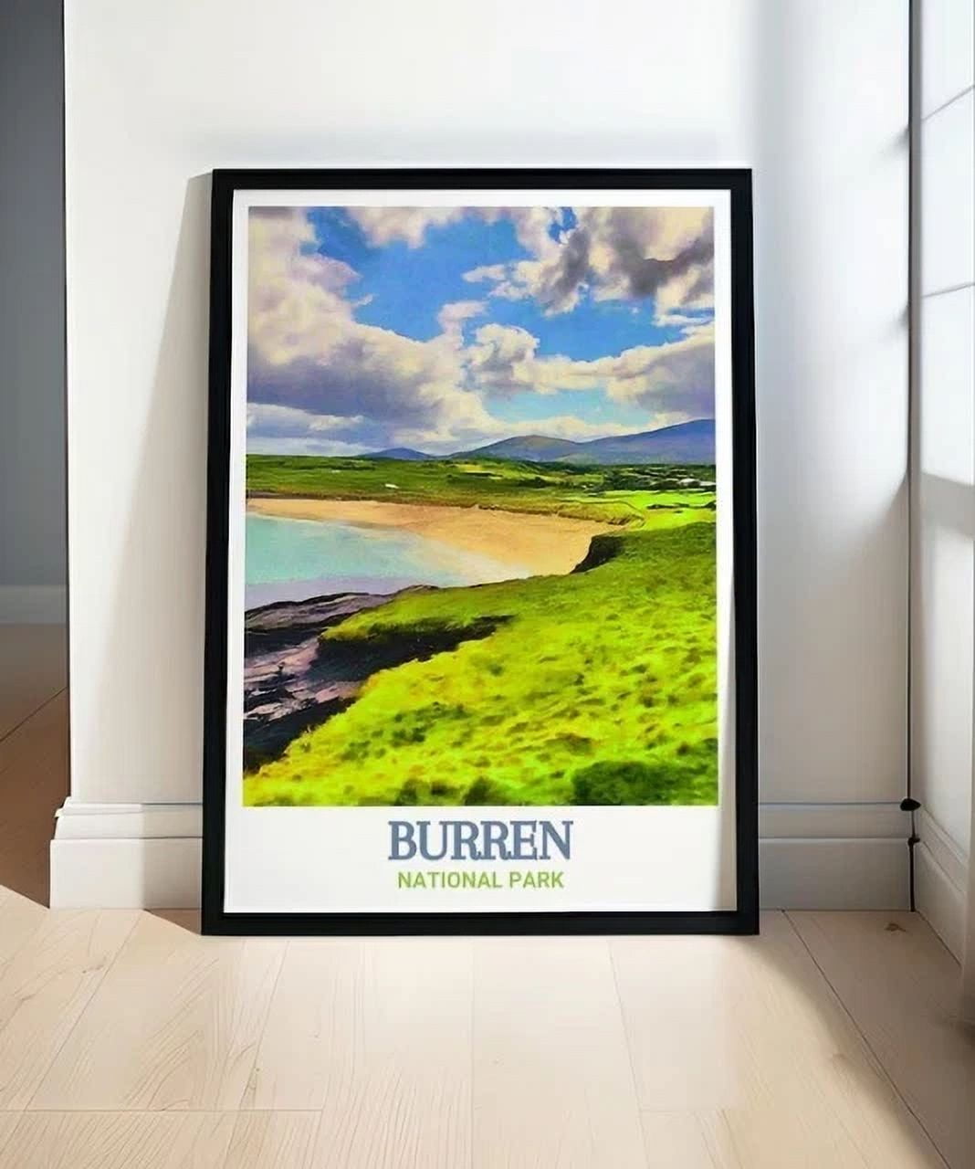 Burren National Park Print - Fanore Beach Wall Art NO FRAMED POSTER ...