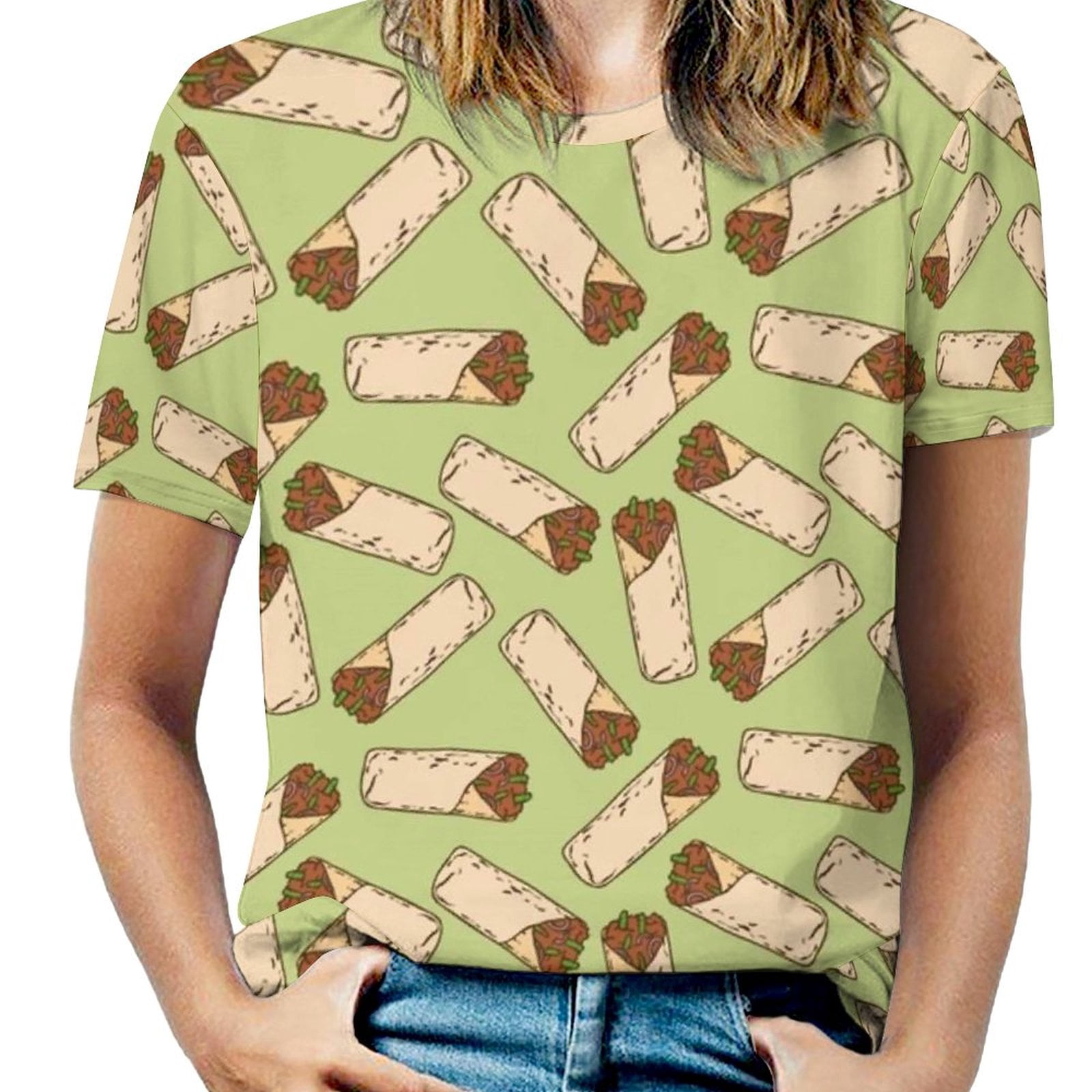 Burrito Sexy And Club Fashion Female T-Shirt Short Sleeve Off Shoulder ...