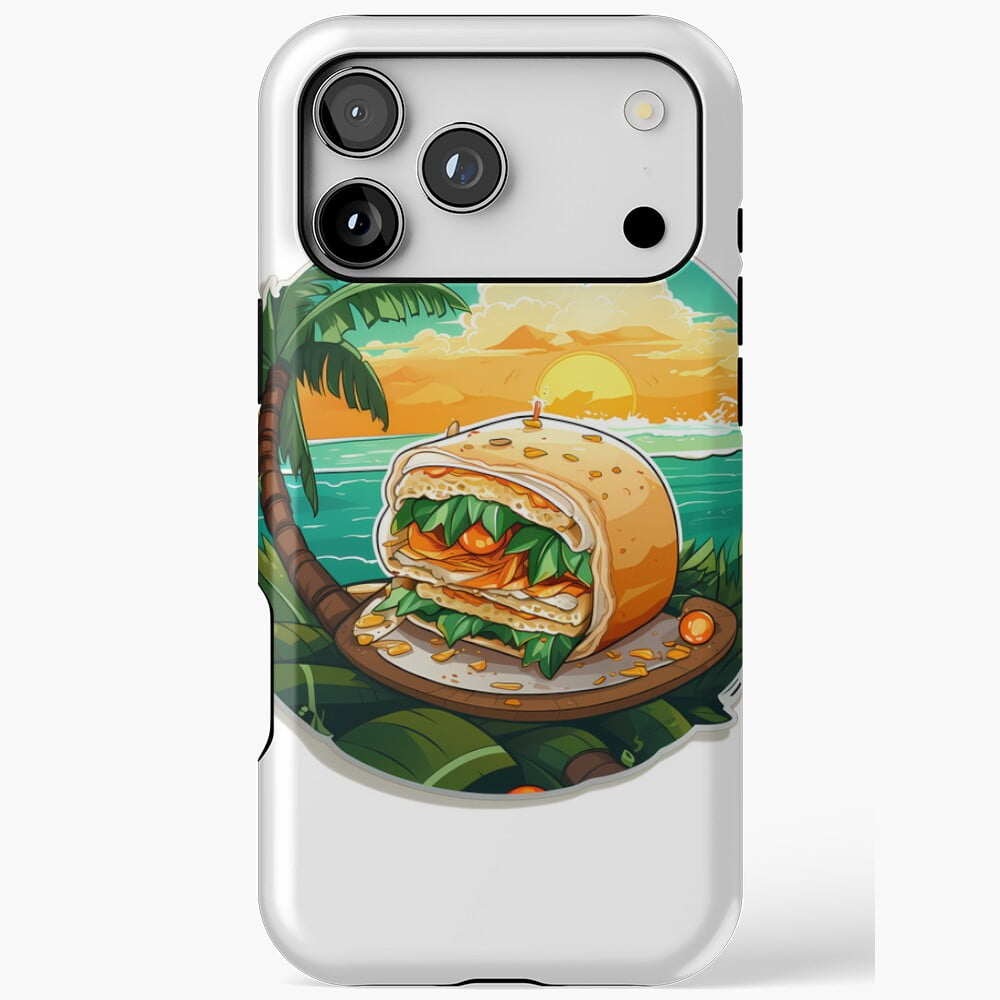 Burrito for Breakfast Fun Food Energy iPhone Case 17 to 11 Pro Max ...