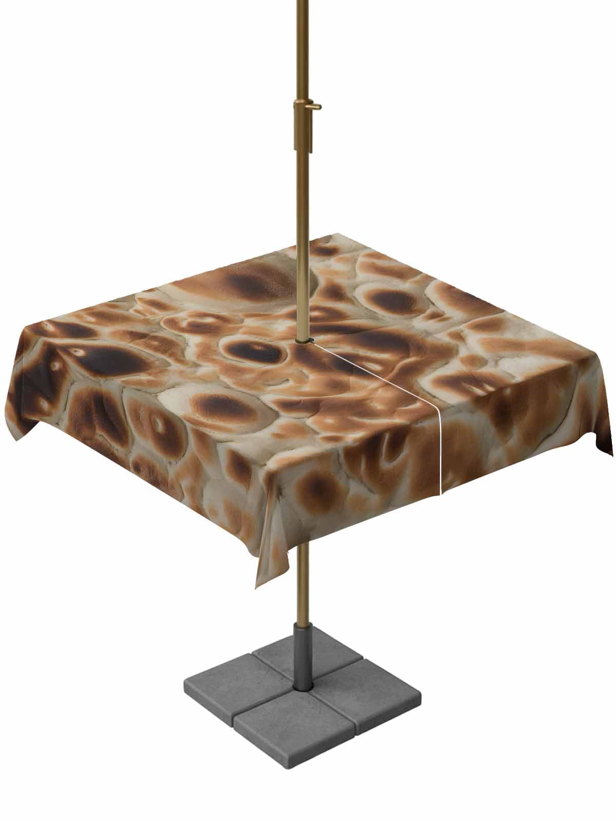 Burritos Food Square Outdoor Tablecloth with Umbrella Hole Pancake ...