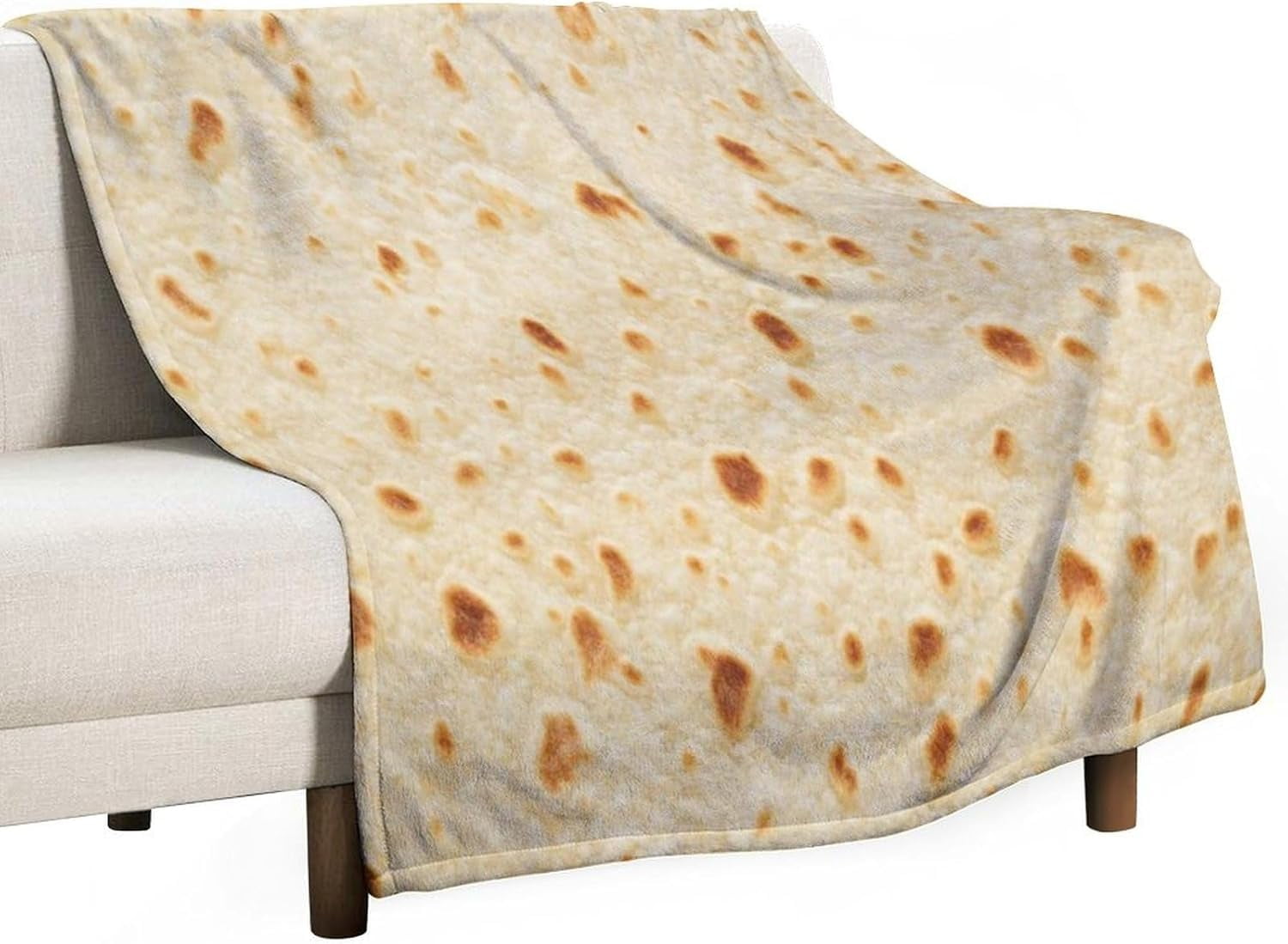 Burritos Tortilla Blanket Novelty Funny Realistic Food Soft Cozy Lightweight Throw Blanket for ...