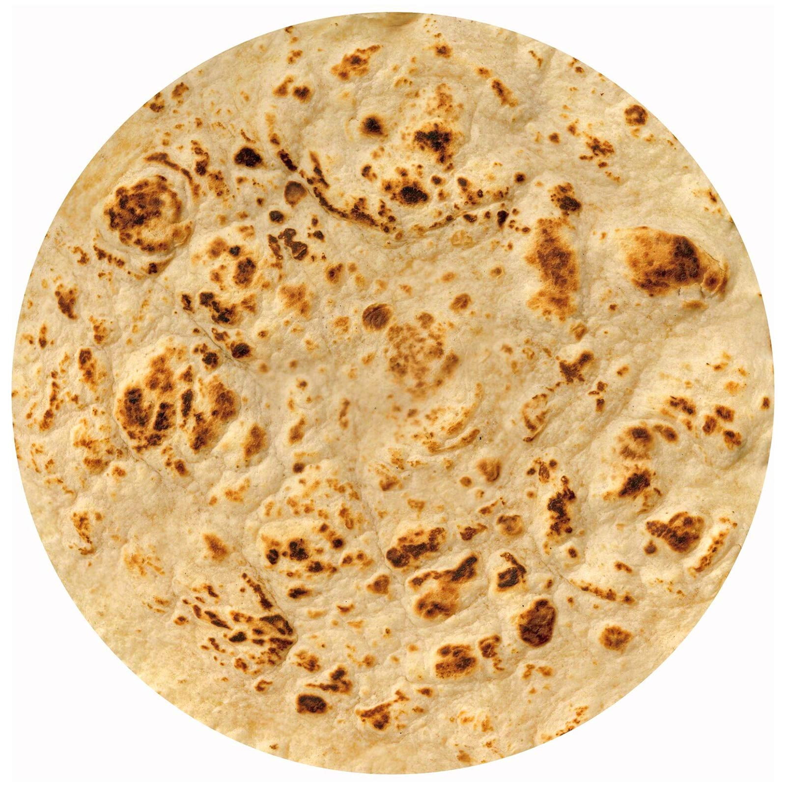 Burritos Tortilla Throw Blanket, Double Sided Giant Flour Novelty Throw ...