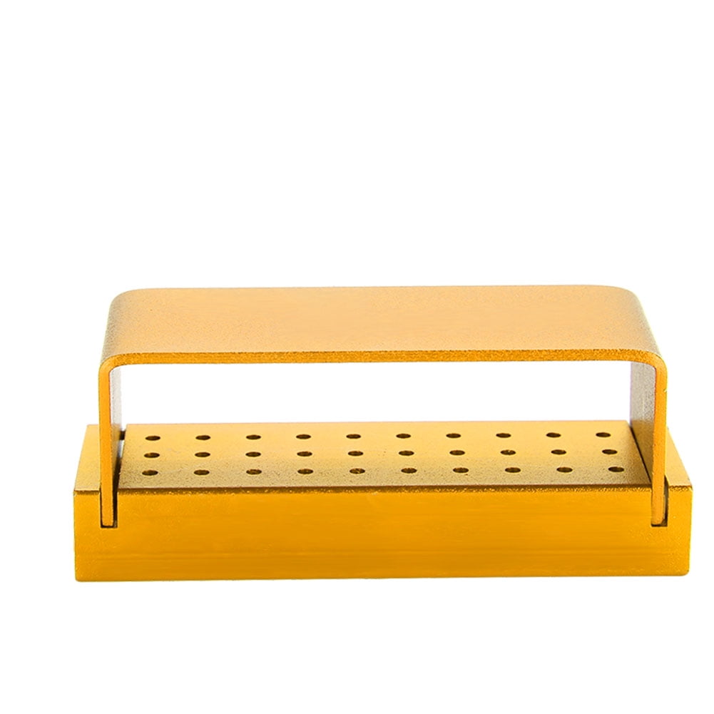 Burs Block Holder,30 Holes Aluminium Box Case Bur Burs Block Holder ...
