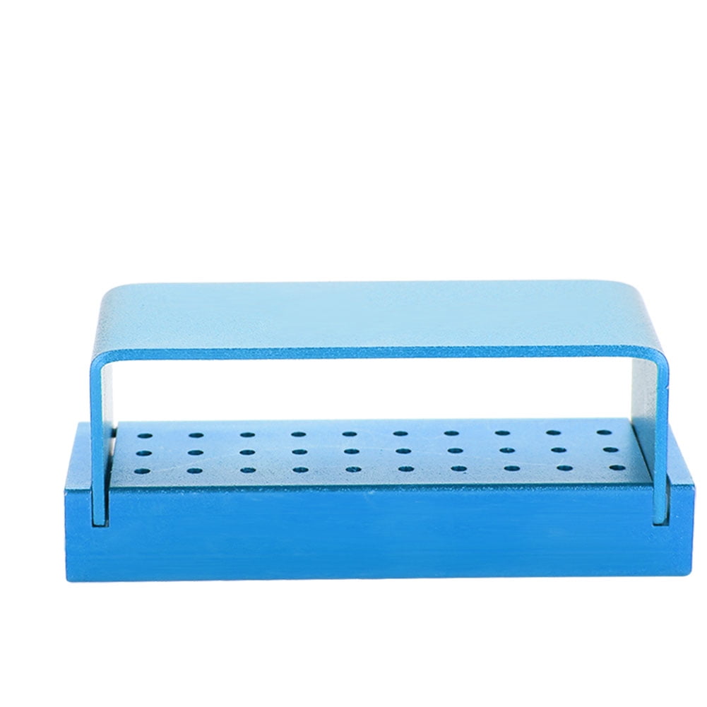 Burs Block Holder,30 Holes Aluminium Box Case Bur Burs Block Holder ...