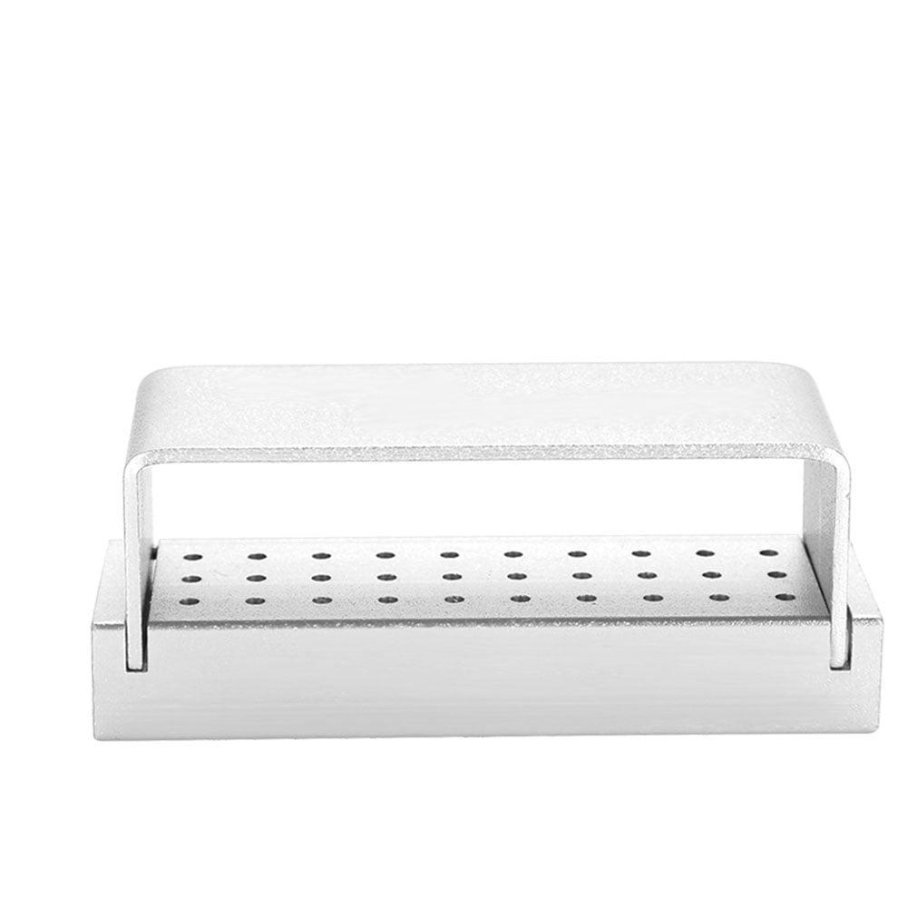 Burs Block Holder,30 Holes Aluminium Box Case Bur Burs Block Holder ...