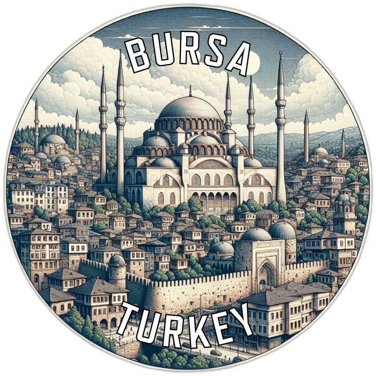 Bursa Turkey Mementos Souvenir Vinyl Decal Sticker (4-Inch) - Walmart.com