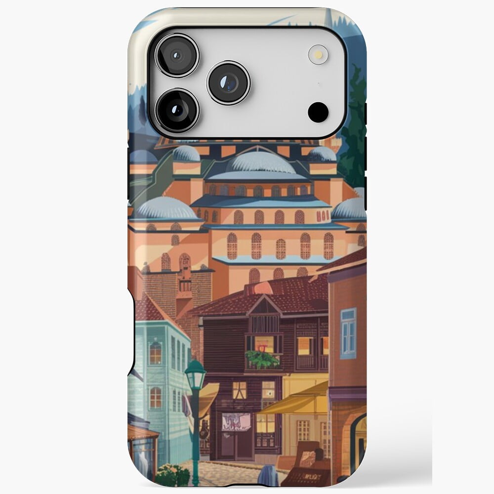 Bursa Turkey Vintage Travel Art Print iPhone Case 17 16 15 14 13 12 11 ...