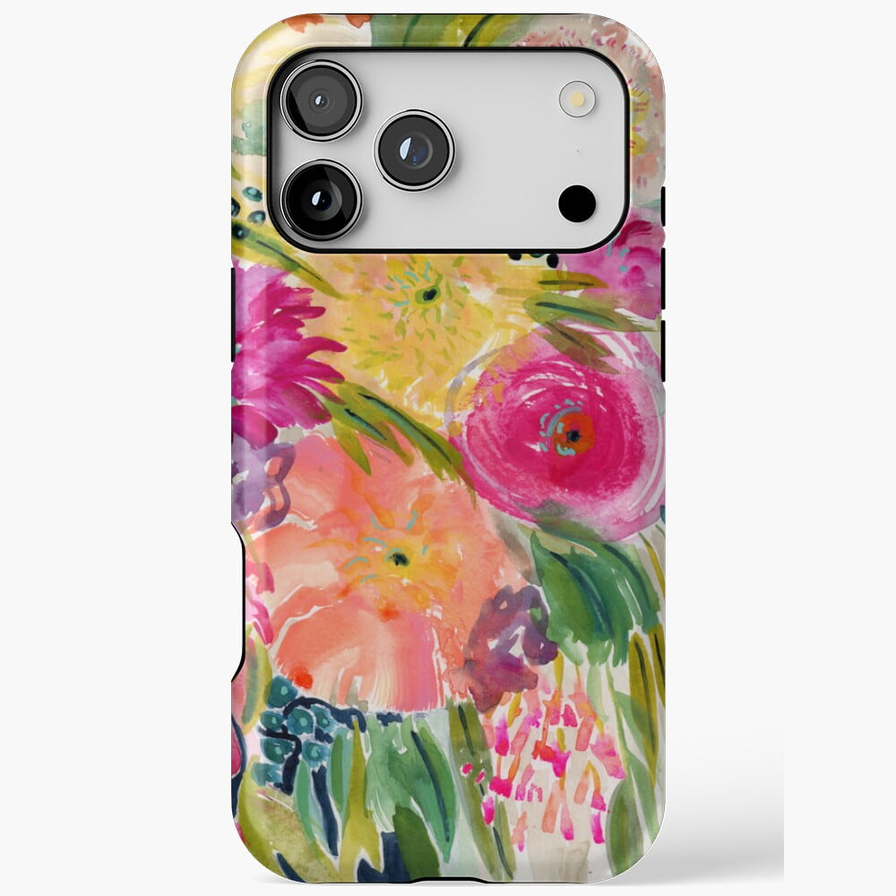 Burst Of Spring Floral Nature Art iPhone Case 17 11 12 13 14 15 16 Pro ...