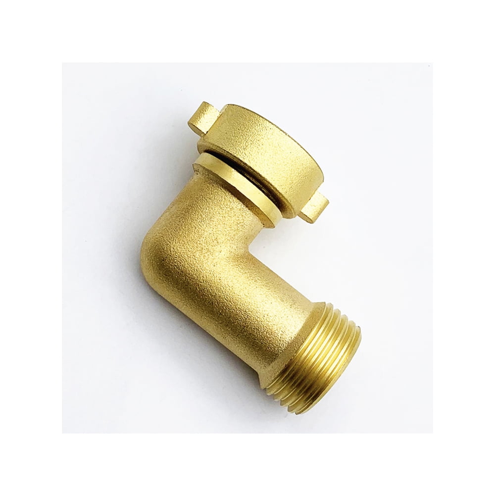 Burst Proof Garden Hose Elbow Connector, Heavy Duty Solid Brass 90 ...