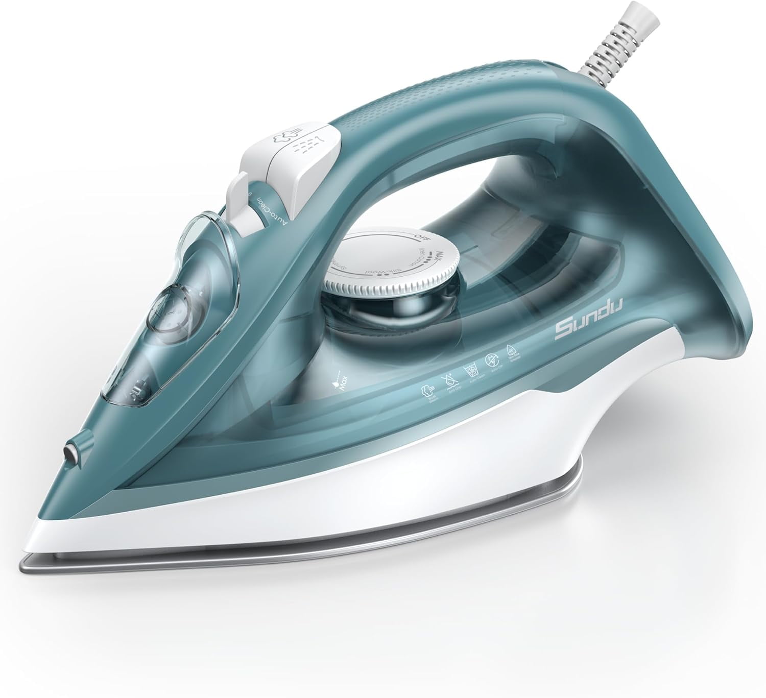 Burst steam Iron for Clothes - 1500W with Ceramic Coated Soleplate ...