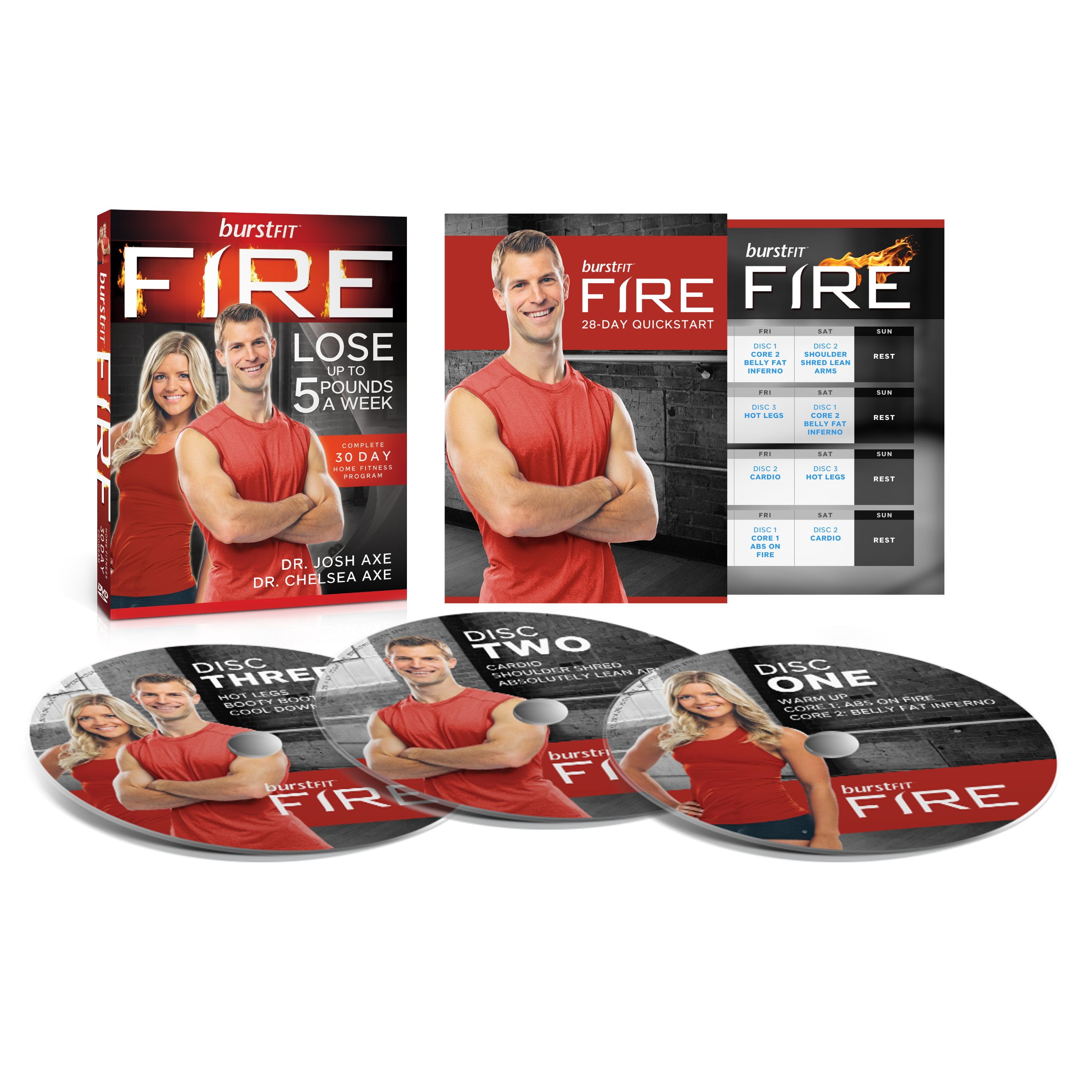 BurstFit FIRE: Dr. Josh Axe's DVD Workout Program - Walmart.com