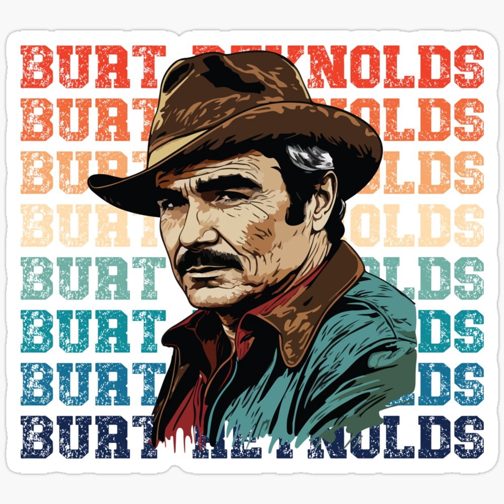 Burt Reynolds 3 Sticker Phone Decal Water Bottle Stickers Car Decals ...