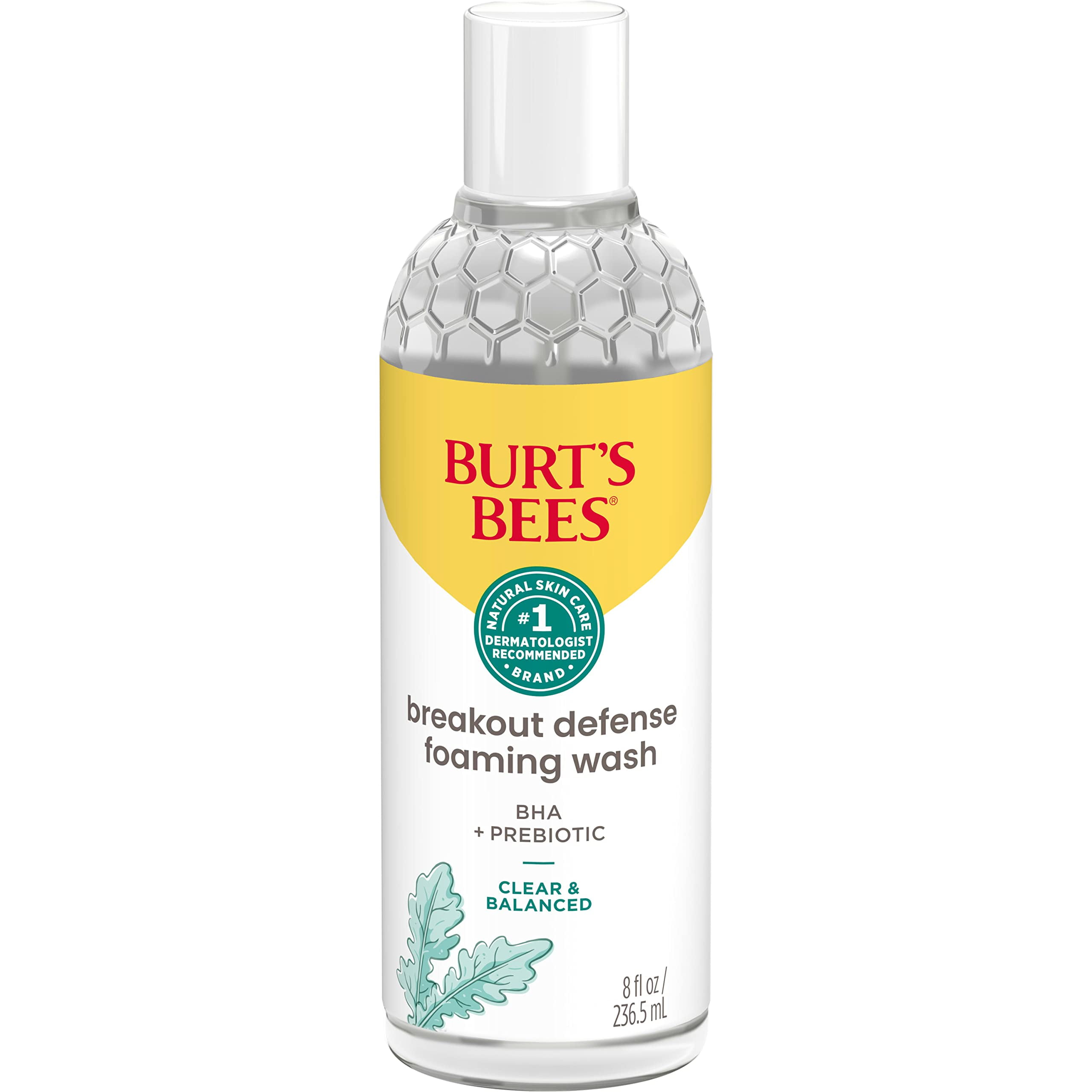 Burt’S Bees Foaming Face Wash, Bha Breakout Defense Cleanser For All ...