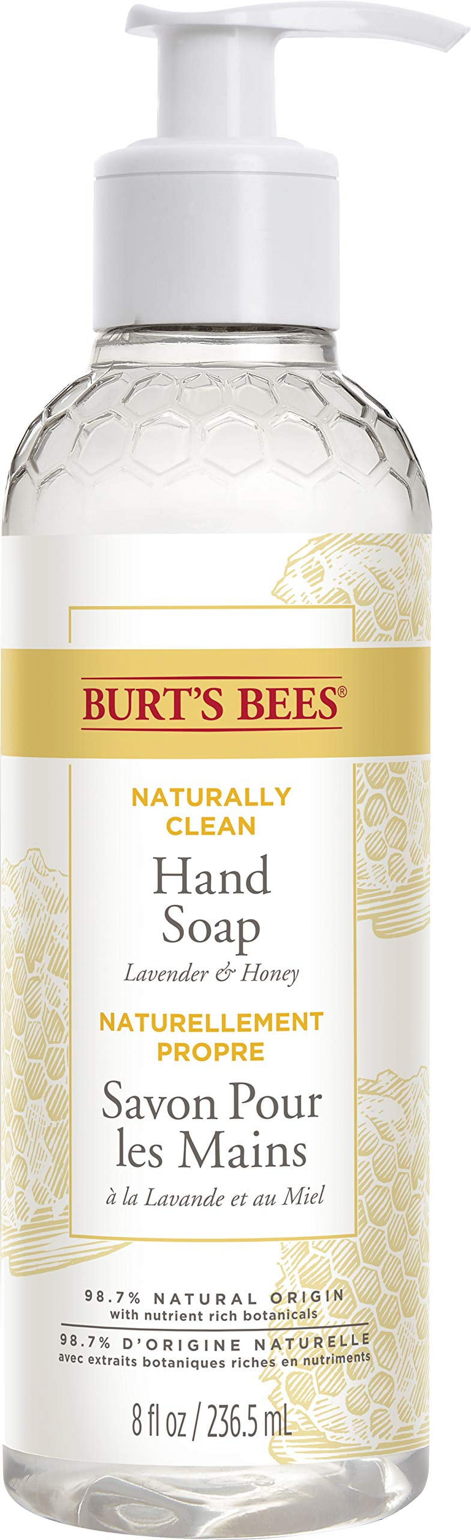 Burt's Bees Naturally Clean Hand Soap, Lavender and Honey, Foaming ...