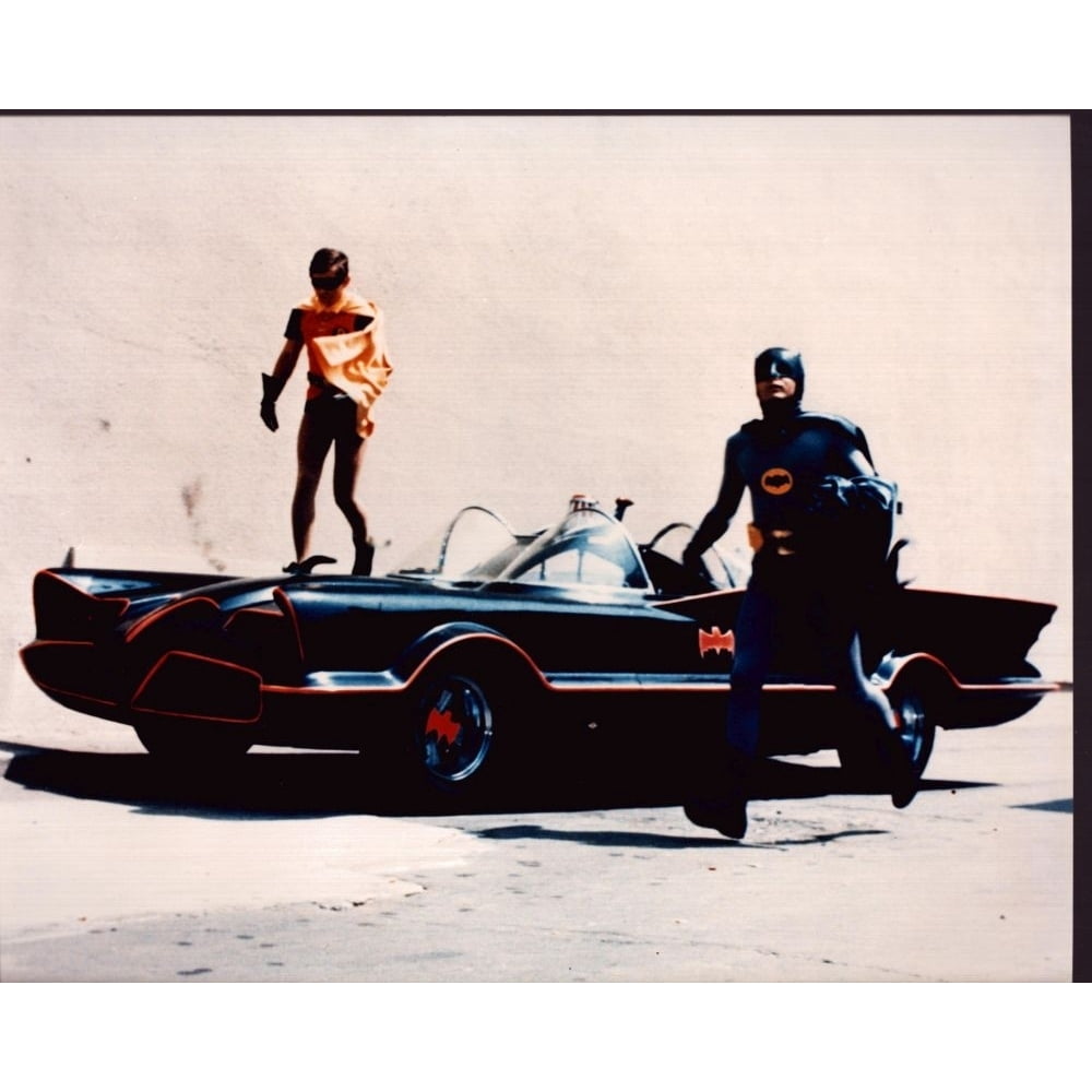 Burt Ward And Adam West With Batmobile In Batman Photo Print (16 x 20 ...
