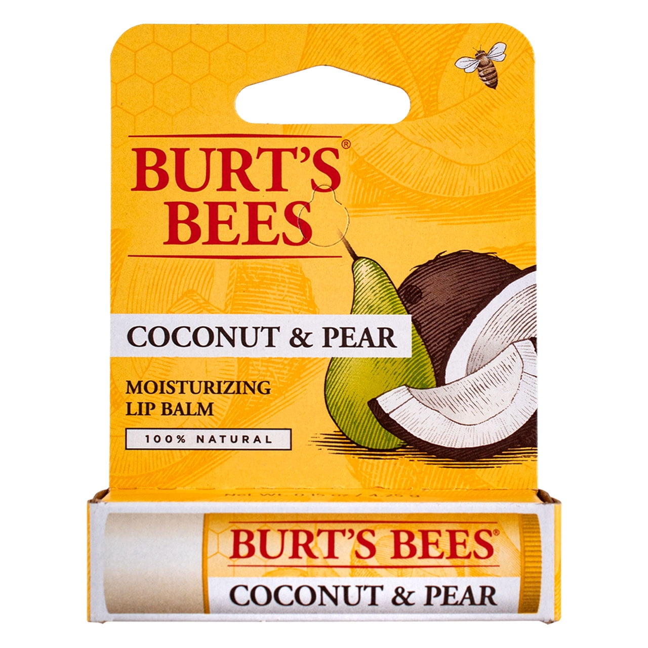 Burt's Bees 100% Natural Moisturizing Lip Balm, Coconut & Pear (6 pack ...