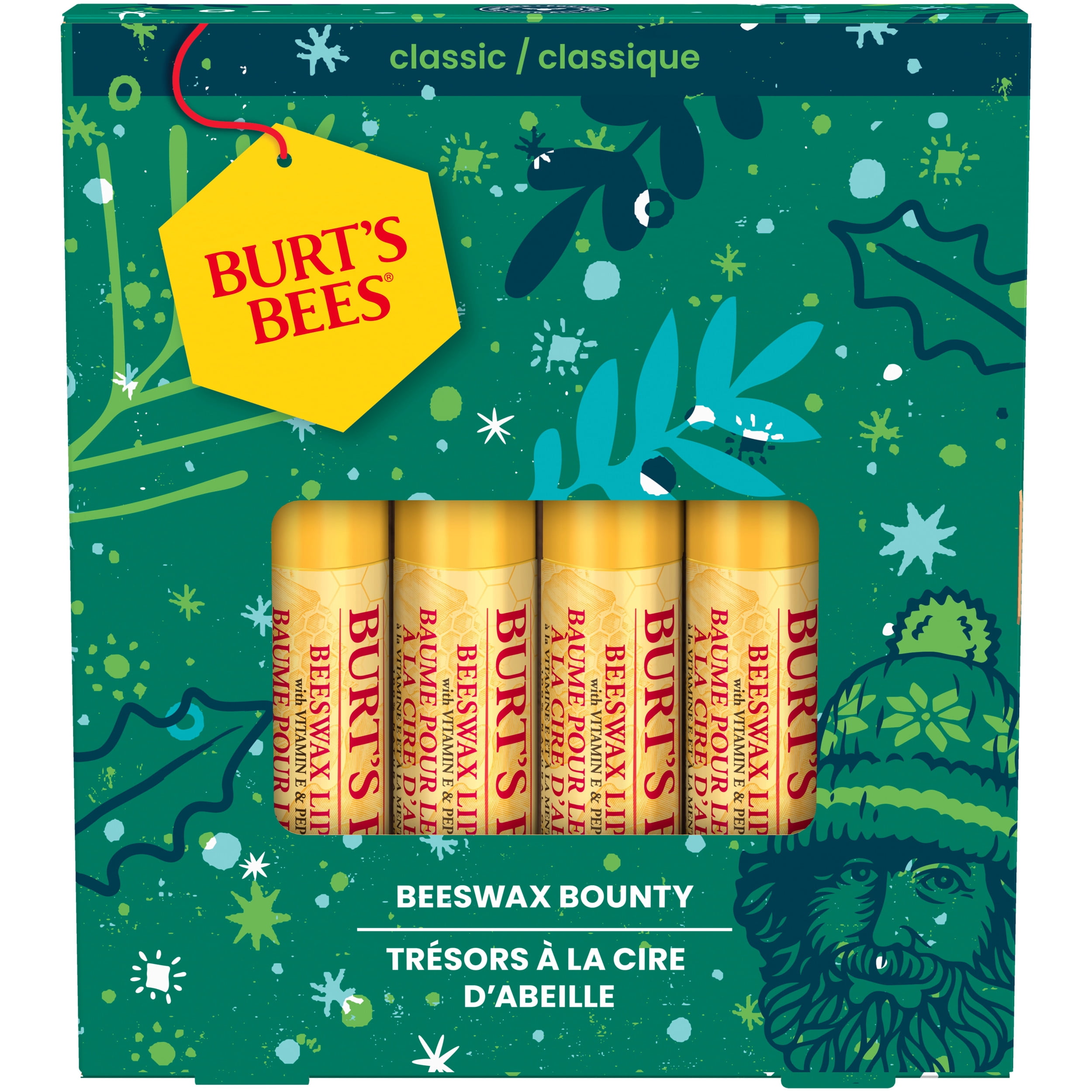 Burt's Bees 100% Natural Moisturizing Lip Balm Gift Set, 4 Count ...