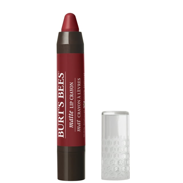 Burt's Bees 100% Natural Moisturizing Matte Lip Crayon, Redwood Forest ...