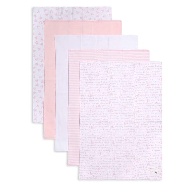Burt's Bees Baby - Multipack Set, 5-Pack Organic Cotton Extra Absorbent ...