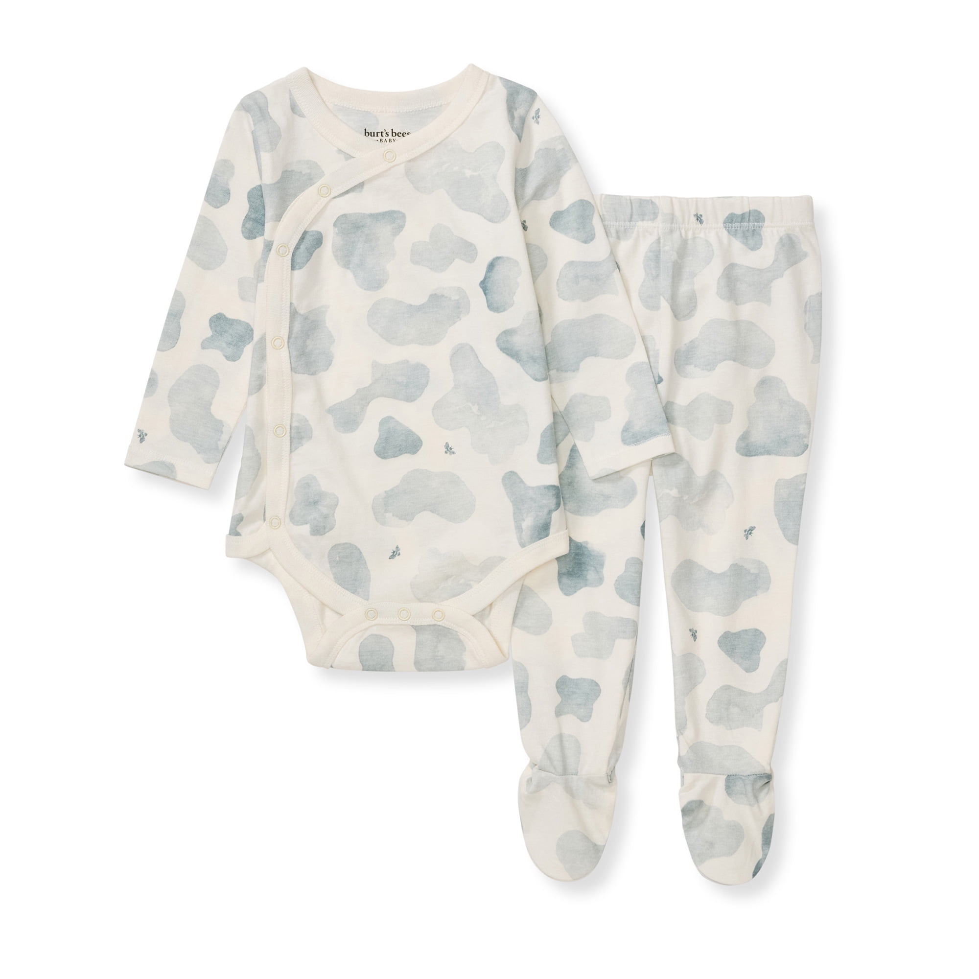 Burt's Bees Baby Organic Cotton Baby Boy Bodysuit & Pant Set, Sizes ...