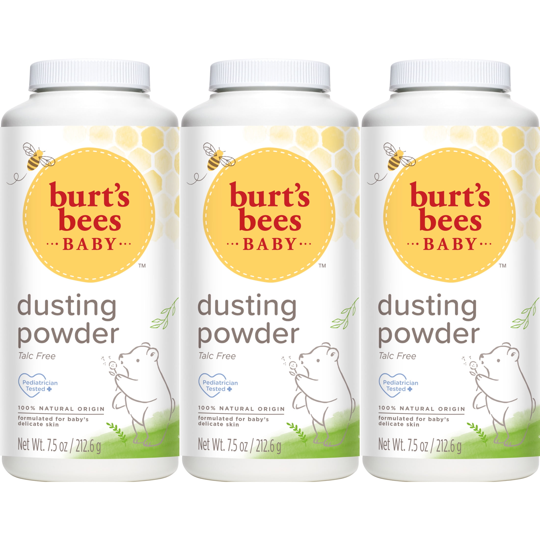 Burt's Bees Baby Dusting Powder, Hypoallergenic Baby Skin Care, 7.5 oz ...