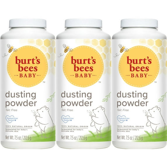 Burt's Bees Baby Dusting Powder, Hypoallergenic Baby Skin Care, 7.5 oz ...