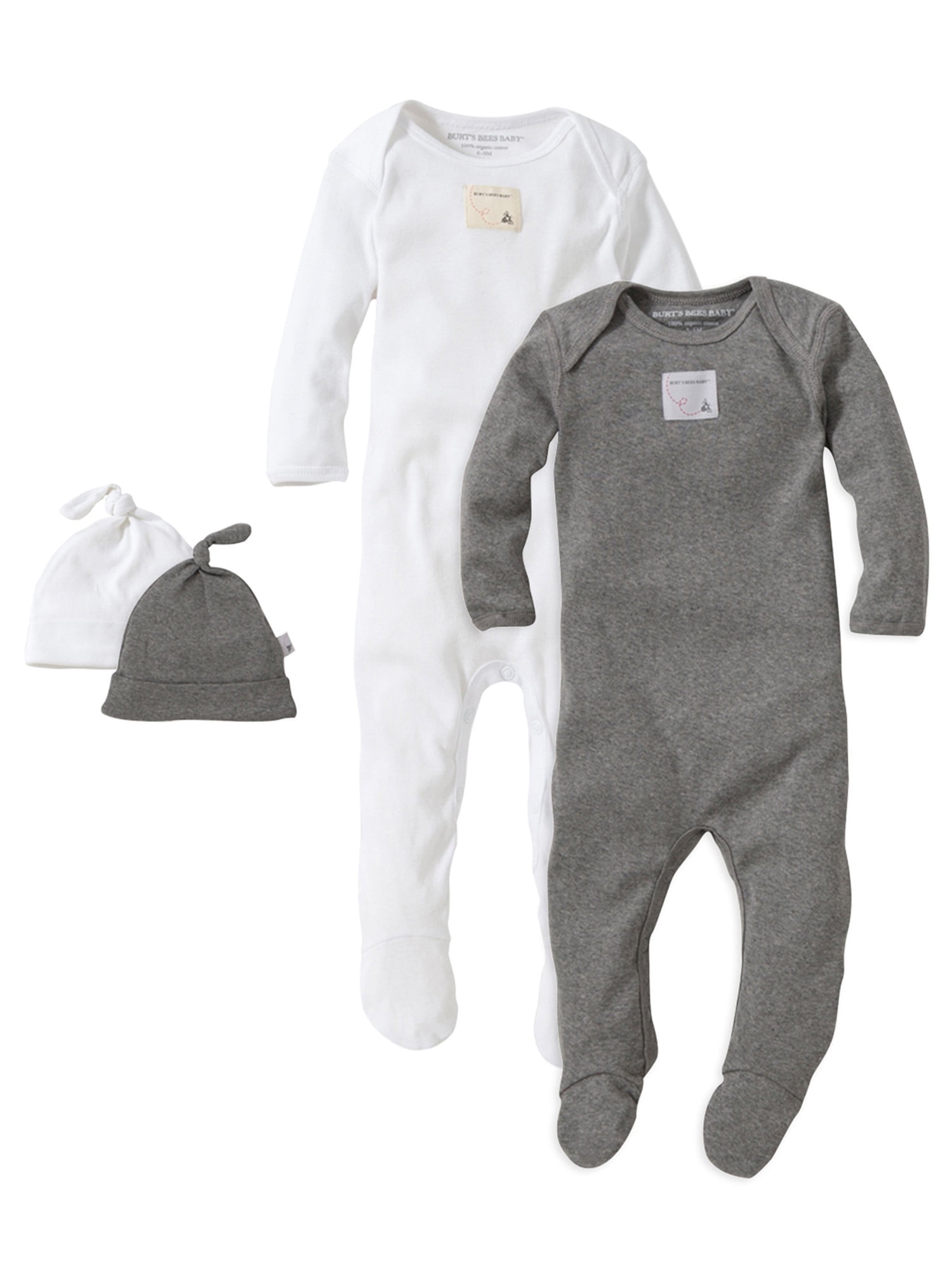 Burt's Bees Baby Gender Neutral Layette Set, Heather Gray/Cloud, 0-3M ...